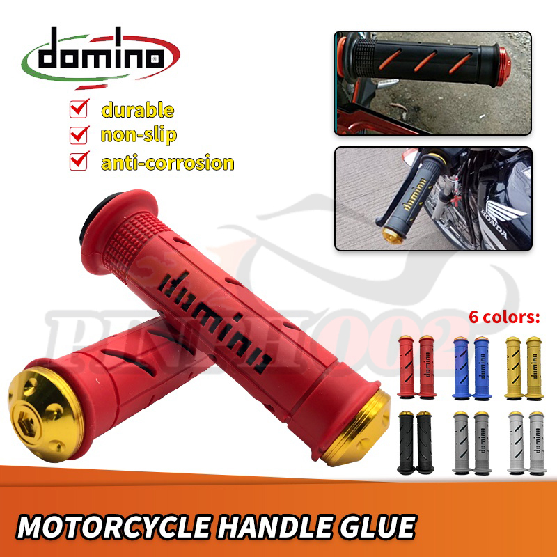 Domino Motorcycle Handle with Gold Bar Ends Available in 6 Colors Black ...