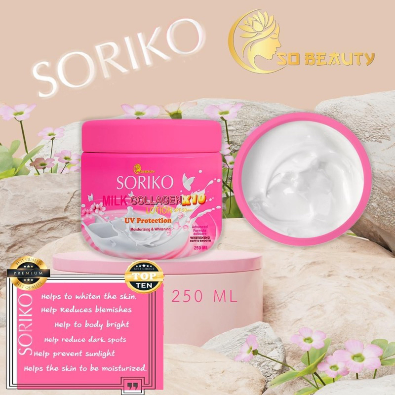B1T1 SORIKO 250ML MILK COLLAGEN LOTION | Shopee Philippines