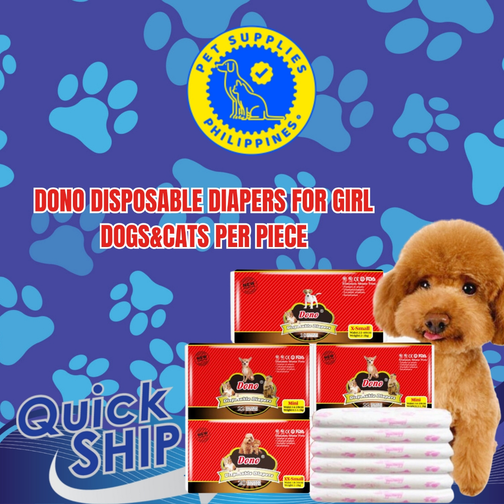 Dono Disposable Diapers for Girl Dogs&Cats PER PIECE | Shopee Philippines