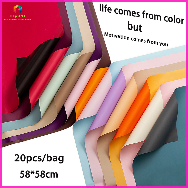 【5pcs】Two-color/Sided Flower Paper Bouquet Wrapping Paper Wrapped ...
