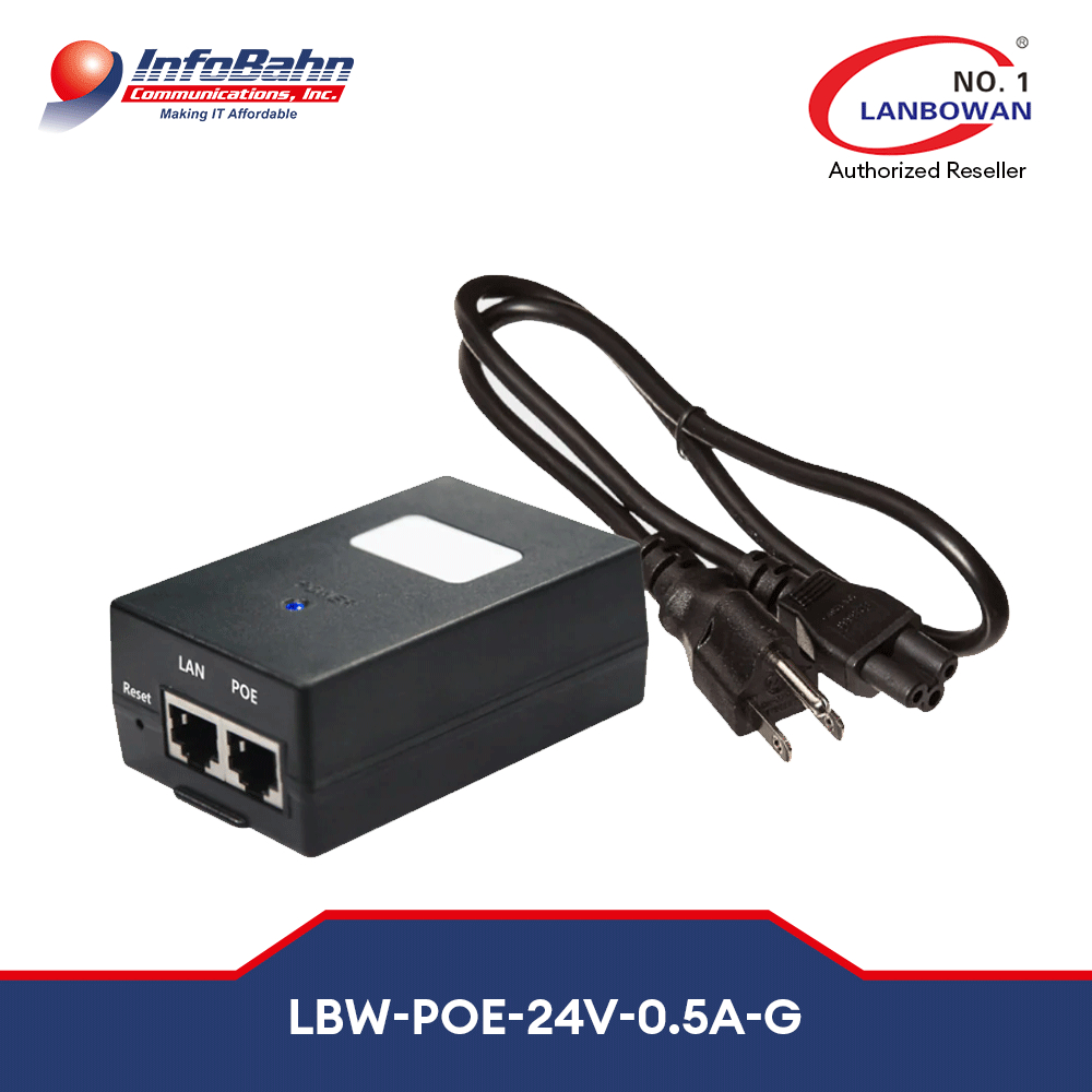 Lanbowan Poe 24v 0.5a G Poe Adapter I Injector Ubiquiti Poe 24 12w G ...