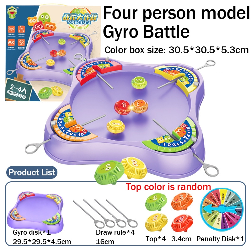 2 and 4 person gyro pull-out gyro multiplayer battle interactive game ...