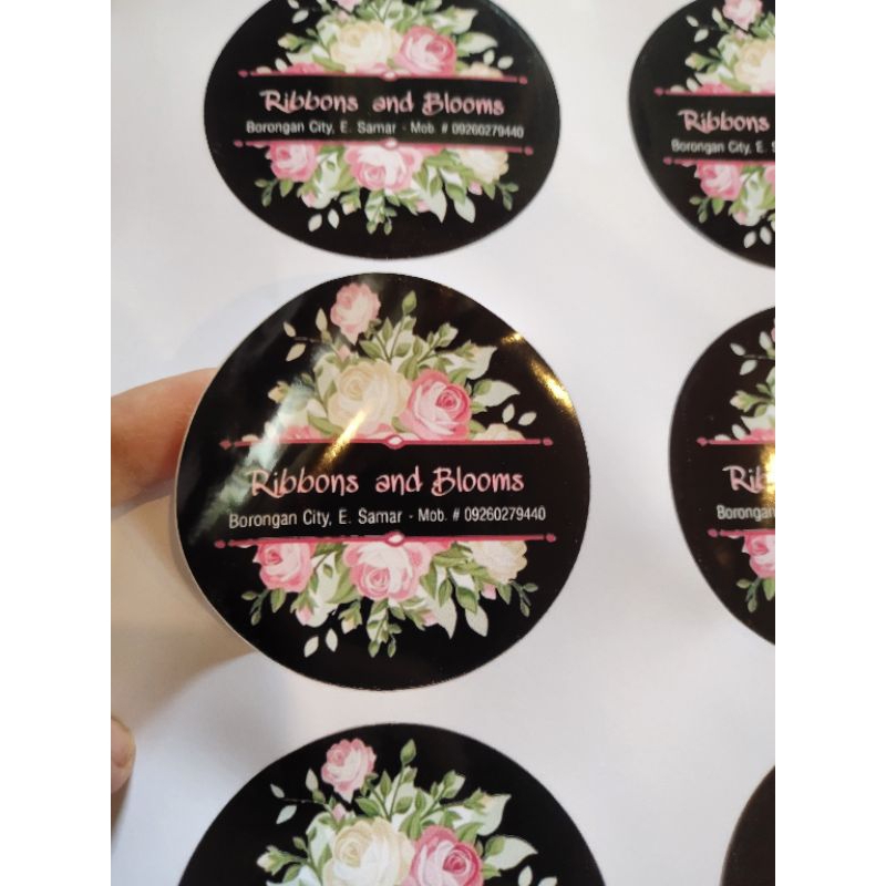 100pcs 3x3&3.5x3.5" Personalized Sticker Label (PhotoSticker,WhiteVinyl ...