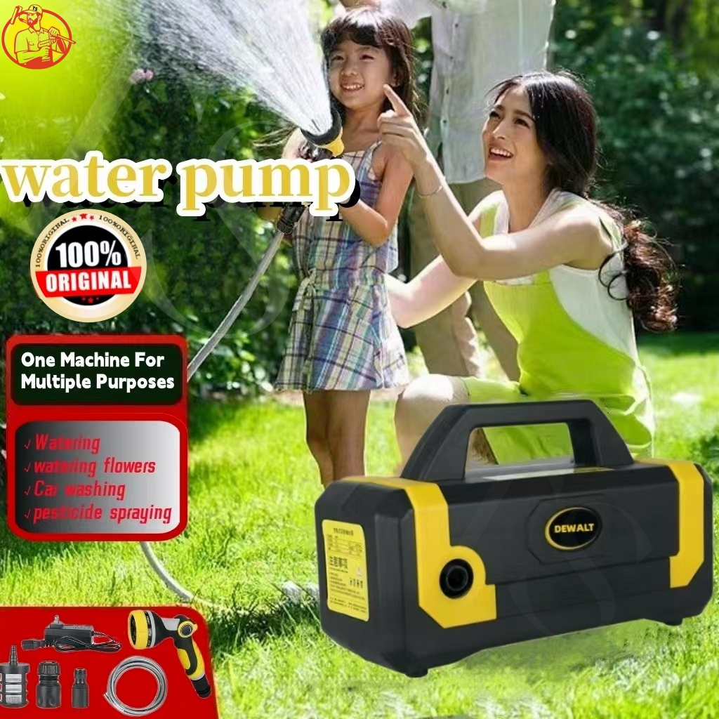 DeWALT Home Self Priming Pump Portable Rechargeable Irrigation Car Wash ...