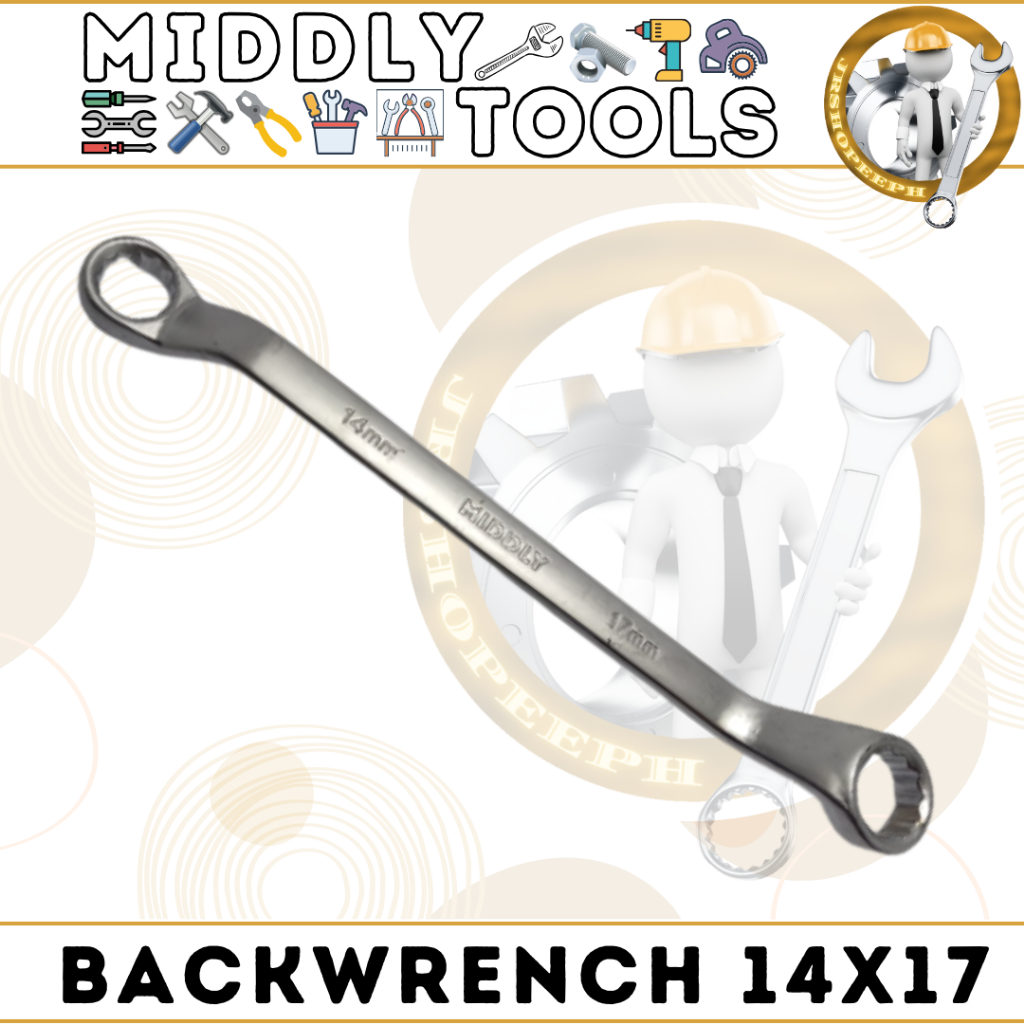 Jrshopeeph Backwrench 14Mm-17Mm Solo Middly Double Spanner Tool Double ...