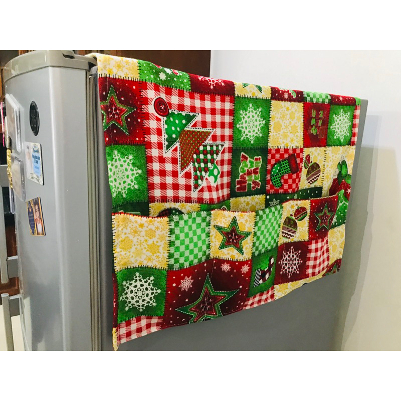 Refrigerator Cover - Christmas Ref Cover Designs (dust cover) | Shopee ...
