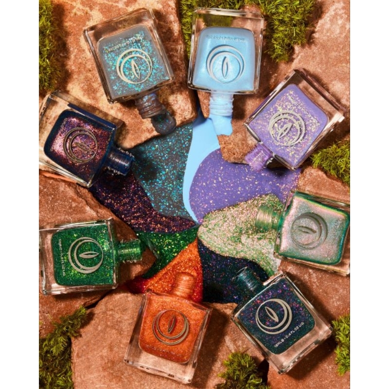 Mooncat Pretty Prehistoric Nail Polish VELOCIRAPTOR TECTONIC SHIFT TRICERATOPS MOLTENLAVA PANGEA ...