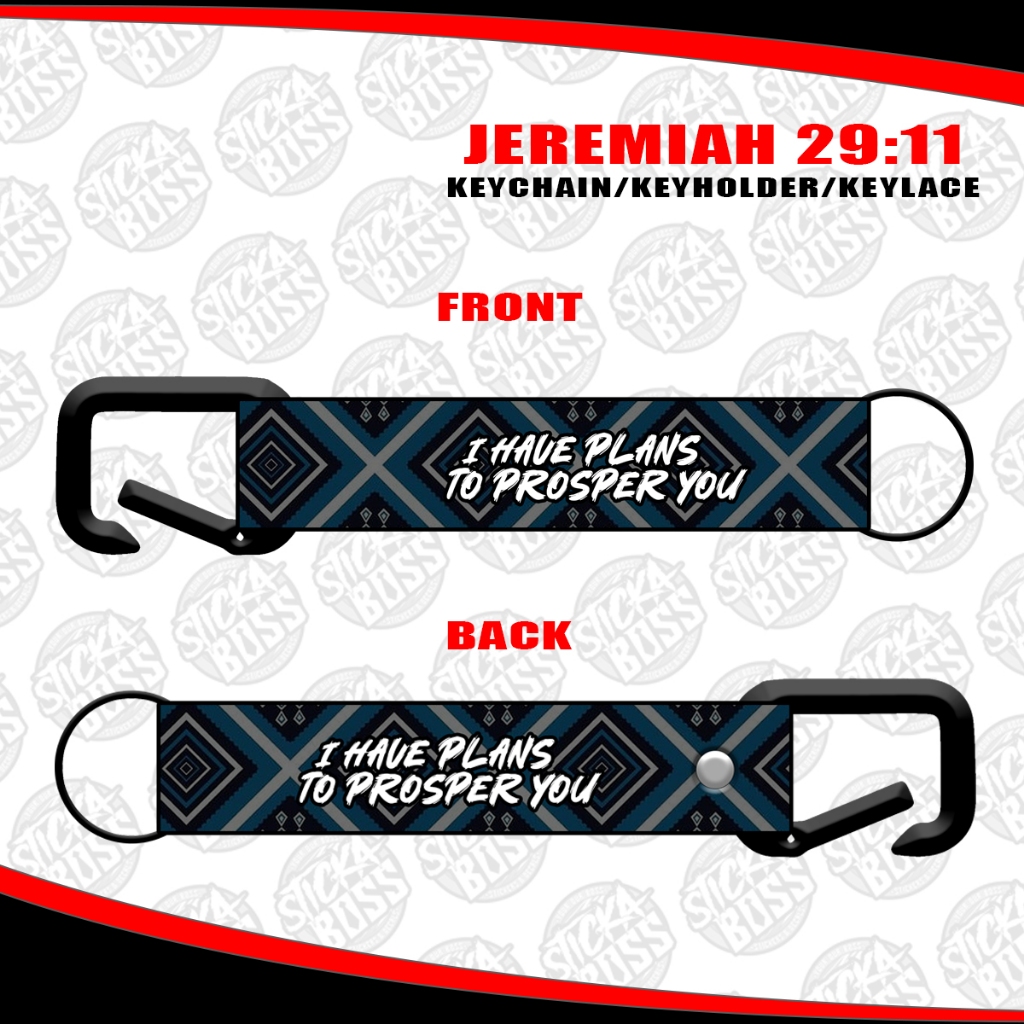 JEREMIAH 29:11 KEYCHAIN / KEYHOLDER / KEYLACE (SOLD PER PIECE) | Shopee ...