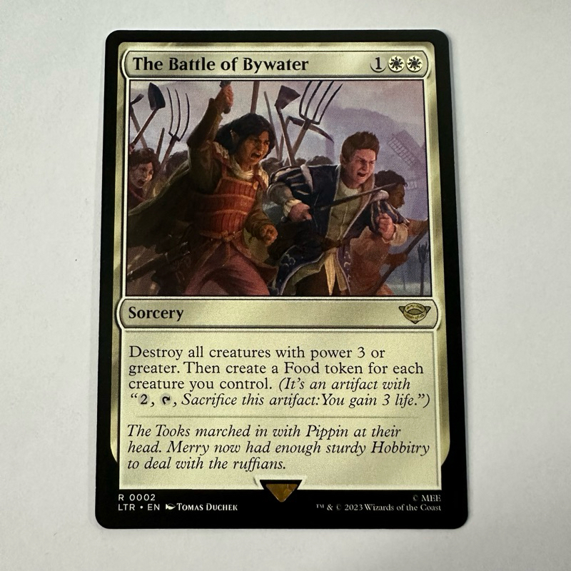 THE BATTLE OF BYWATER | LTR THE LORD OF THE RINGS | SORCERY | WHITE ...