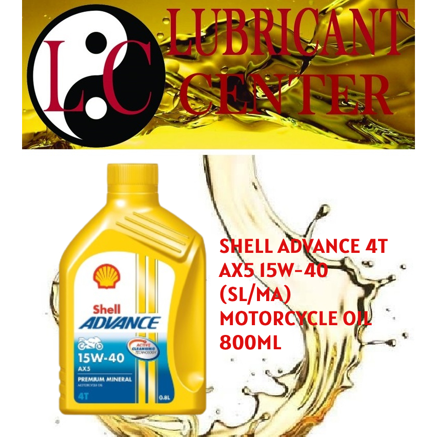 Shell Advance 4T AX5 15W-40 (SL/MA) 800ML | Shopee Philippines