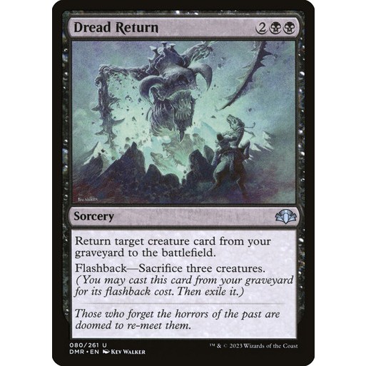 Dread Return - Dominaria Remastered (DMR) | Shopee Philippines