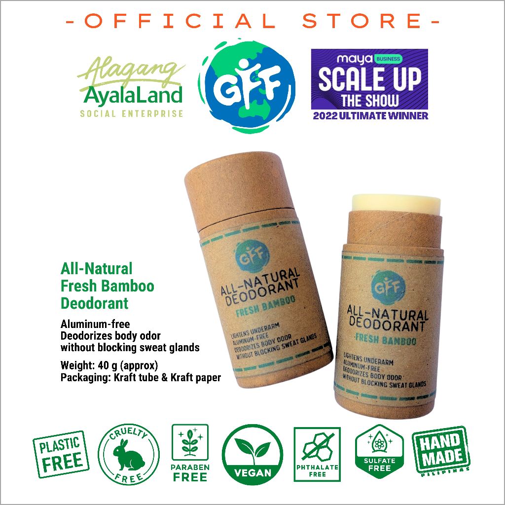 GFF All-Natural Fresh Bamboo Deodorant | Shopee Philippines