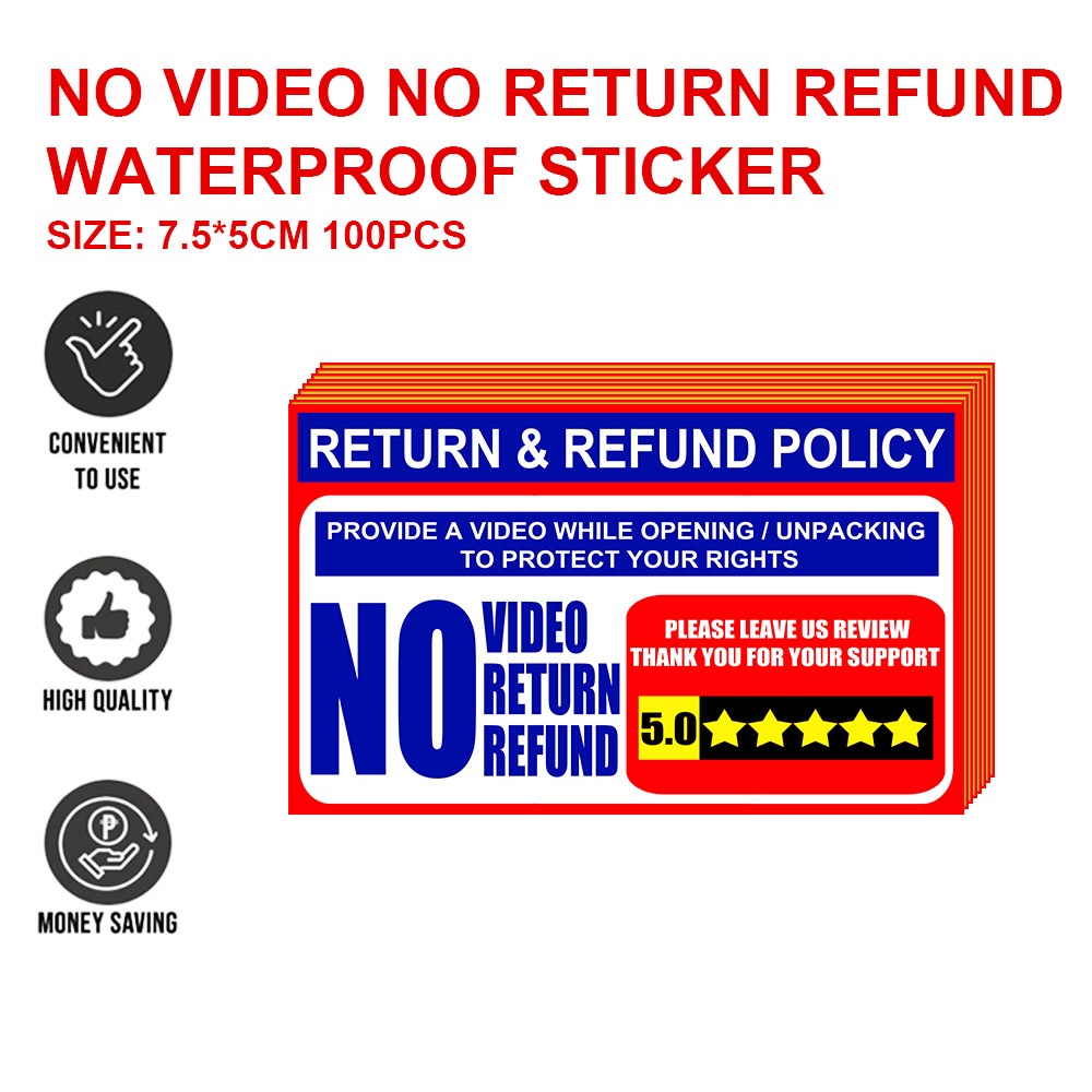 100pcs WaterProof High Quality sticker NO Video, No Refund, No Return ...