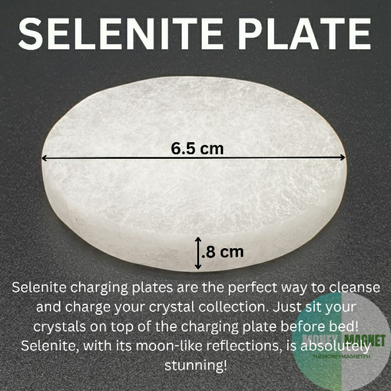 Natural Selenite Charging Plate for Crystals and Bracelets 1pc | Shopee ...