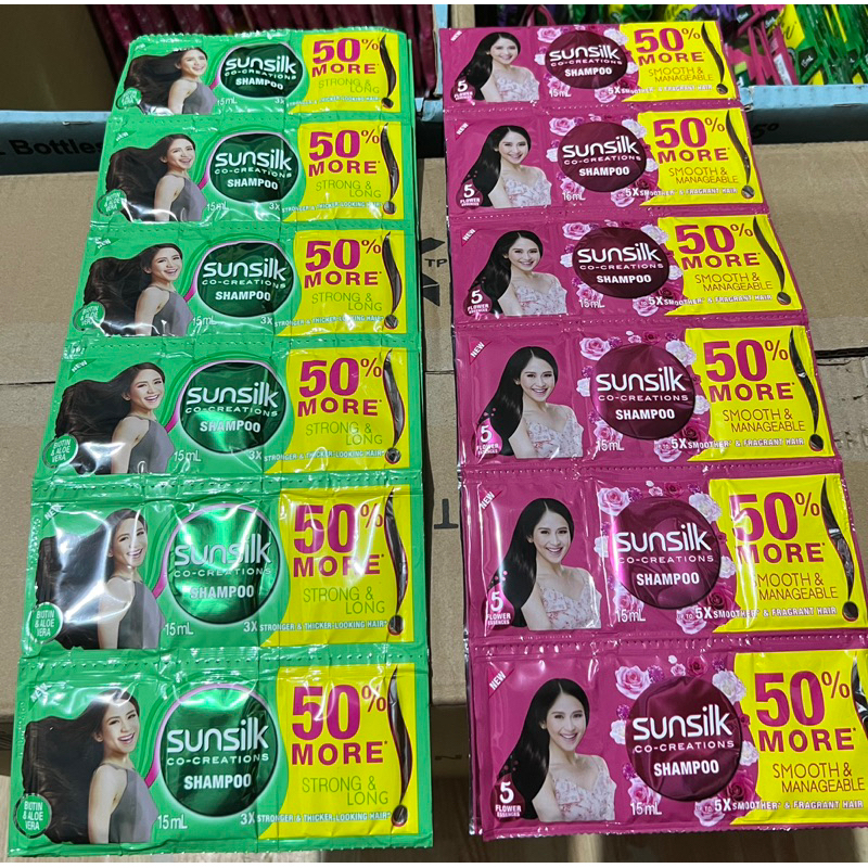 SUNSILK SHAMPOO TRIO 15ML 12 PCS | Shopee Philippines