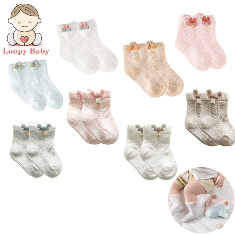 Baby Socks Cotton Nets Elastic And Anti Slip Cute Mickey socks,newborn ...