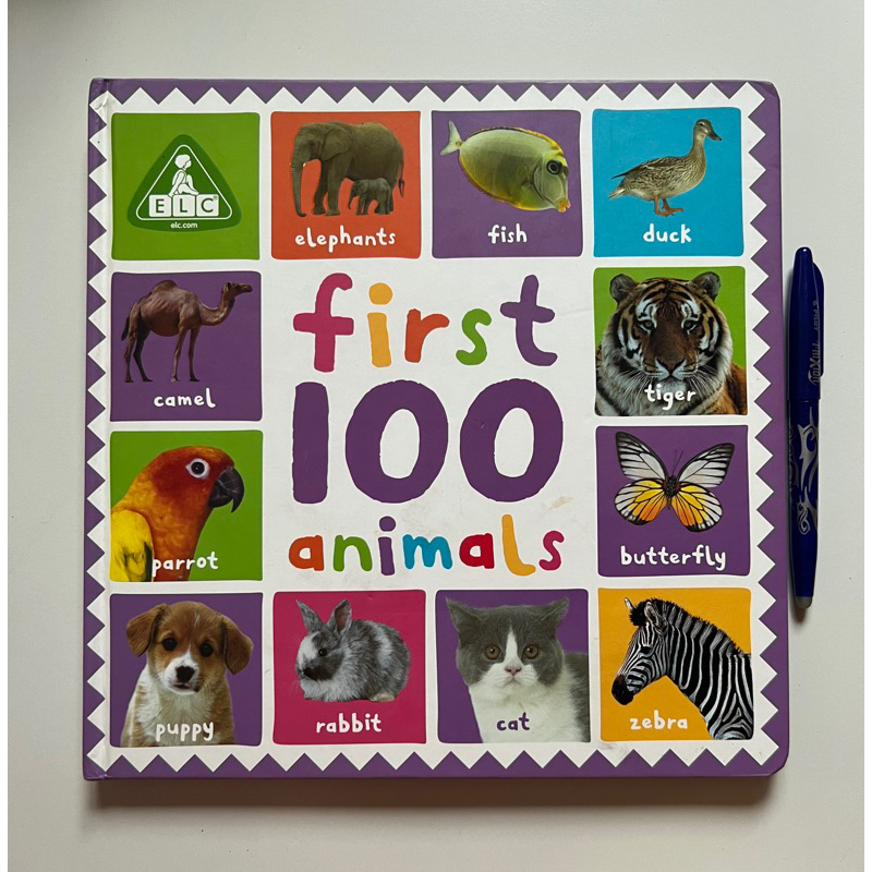 First 100 animals childrens book(Boardbooks) | Shopee Philippines