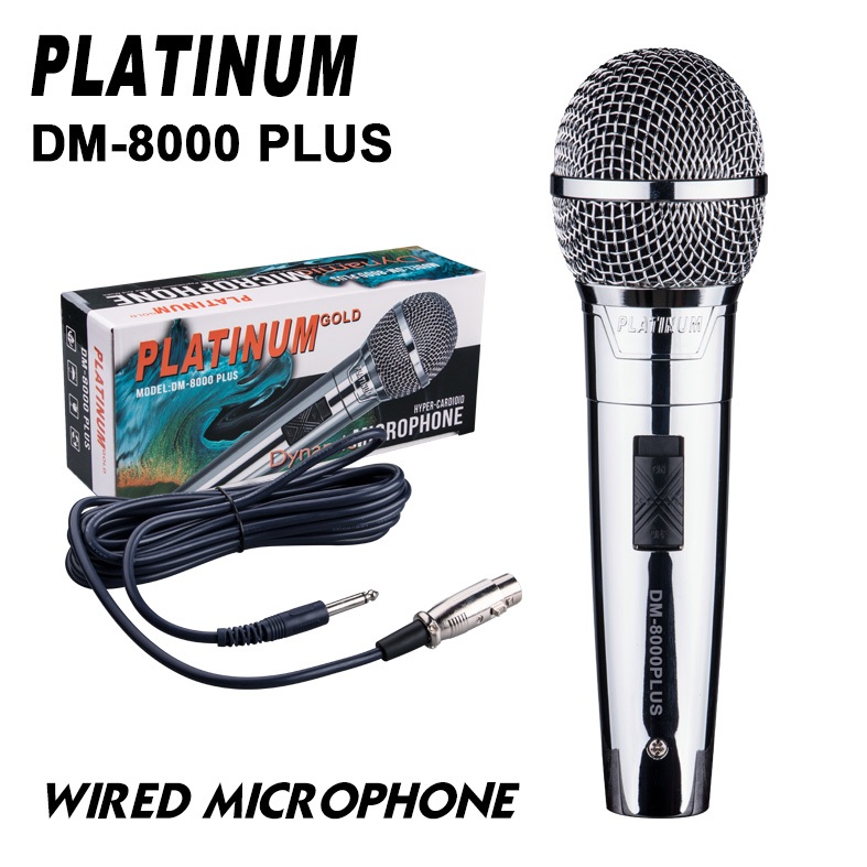 Hyundai Platinum DM-8000/DM-8000PLUS/DMD-5500 Wired Microphone Hype-Capdiod Dynamic Microphone ...