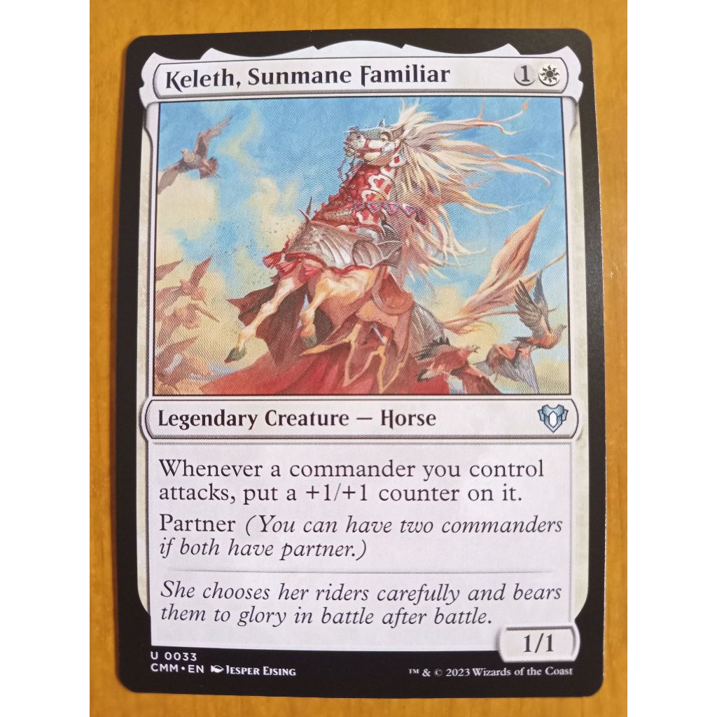 MTG Keleth, Sunmane Familiar Uncommon Commander Masters Magic: the ...