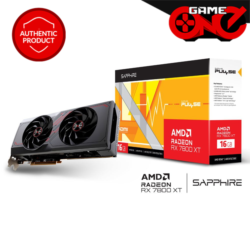Sapphire Pulse AMD Radeon™ RX 7800 XT 16GB/256 bit DDR6 Dual Graphics ...