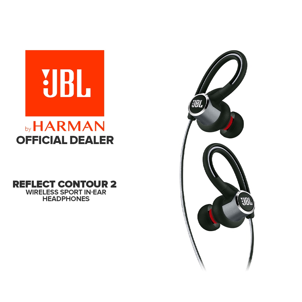 JBL Reflect Contour 2 Wireless Sport In-Ear Headphones with Three ...