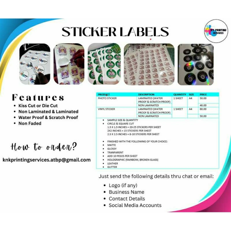 Sticker Label (Ordinary Sticker Paper) A4 Size | Shopee Philippines