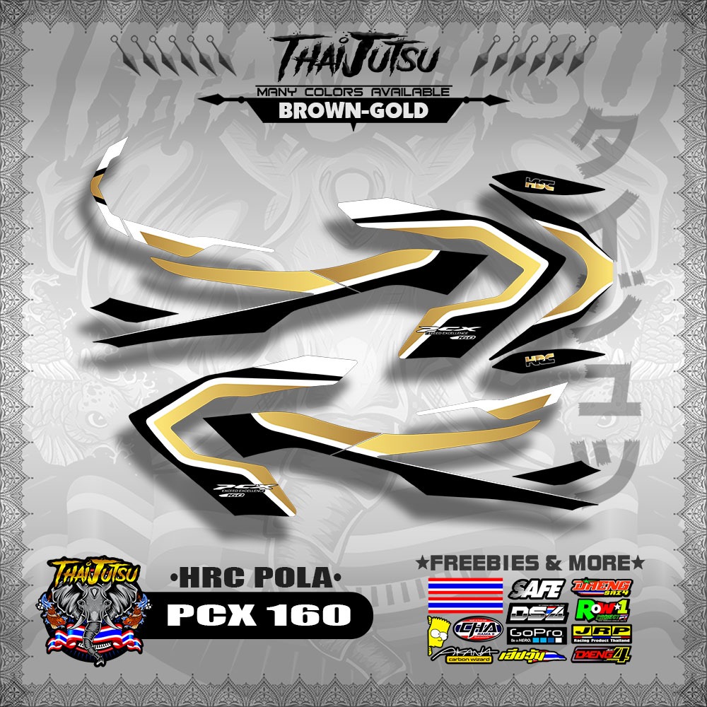 PCX 160 DECALS ( HRC POLA )【ThaijutsuStickers】 | Shopee Philippines