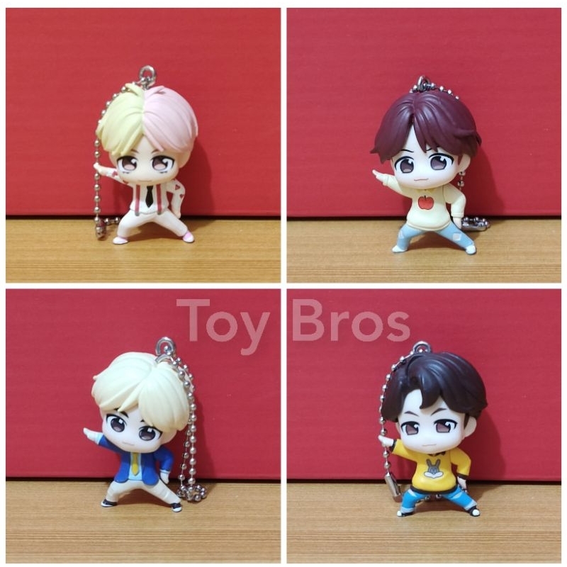 *AUTHENTIC* Official BTS Tinytan Japan Moving Mascot Keychain Jin Suga J-hope V Taehyung ...