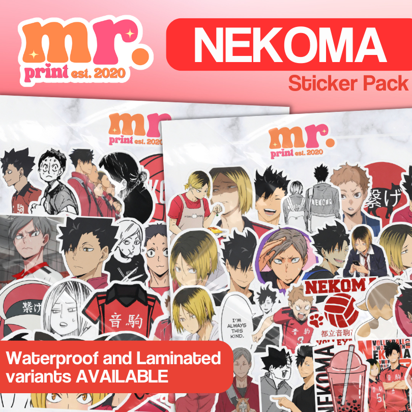 NEKOMA HAIKYU VOLLEYBALL | WATERPROOF STICKERS | Shopee Philippines