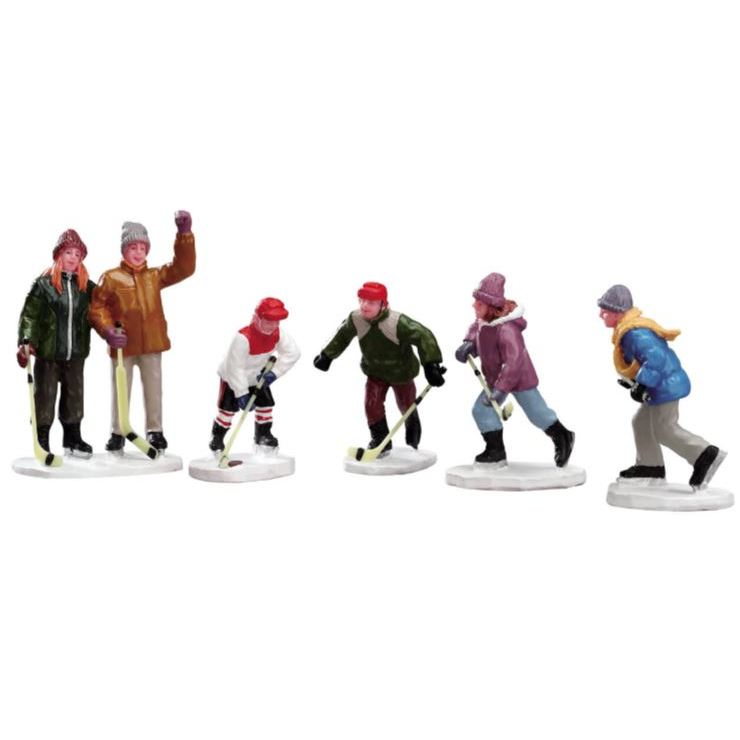 The Home Team Set Of 5 Lemax Figurine Collection Christmas Village ...