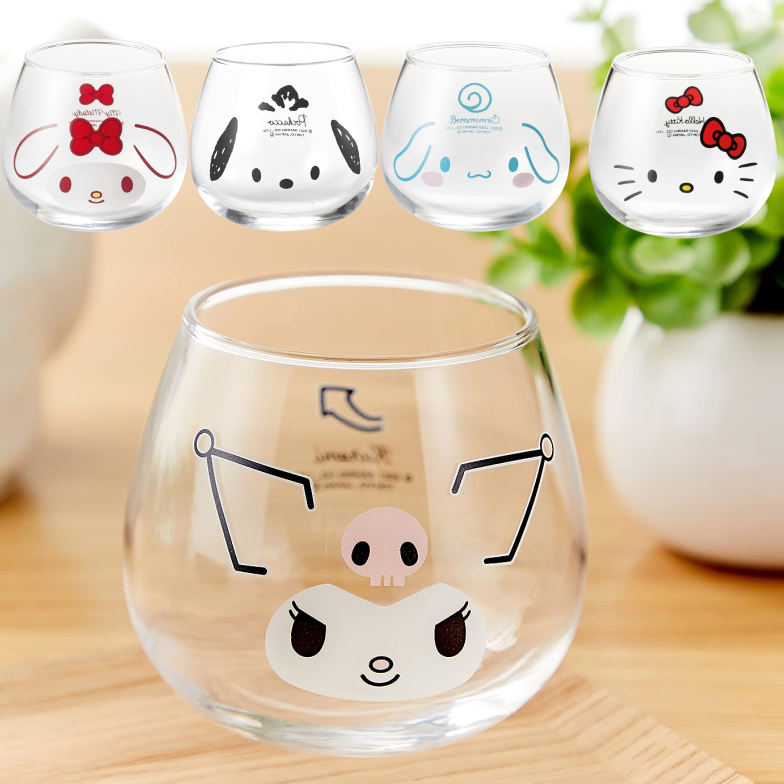 SANRIO Yurayura Tumbler 320ml Face unique tumbler Kuromi/Hello Kitty/Cinnamoroll/Pochacco/My ...