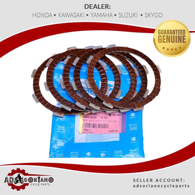 KAWASAKI CT125 CT150 WIND 125 NEW MODEL CLUTCH LINING 36PF0009 | Shopee ...