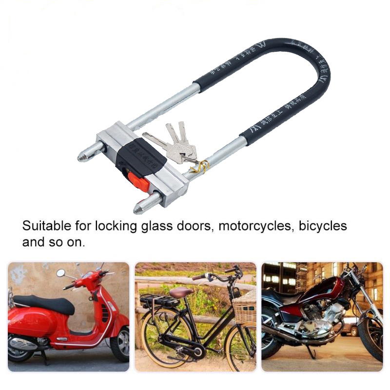 U-Shaped Glass Door Lock Shop Heavy Duty Door Lock Anti Theft Lock ...