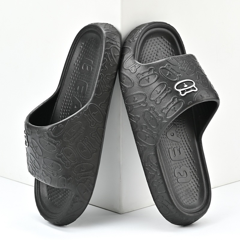 【E&S】Soft Unisex non- slip embossed Bear in/outdoor slipper 2301 ...