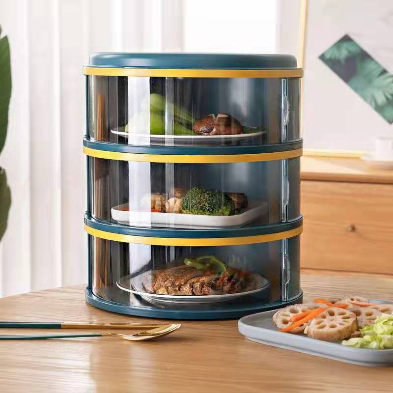 SS New 3 Laye 5 Layer Household Multi-layer Food Storage Box Anti-flies ...