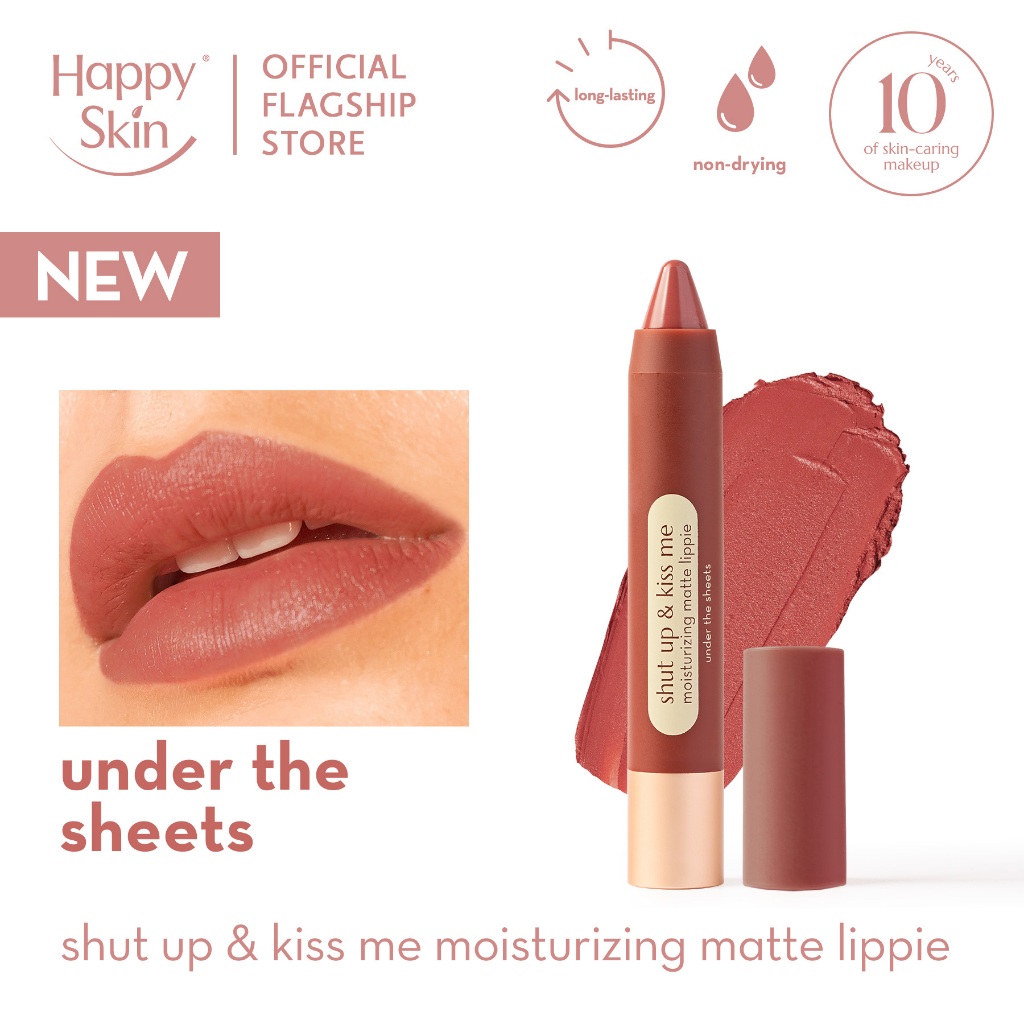 Happy Skin Shut Up and Kiss Me Moisturizing Matte Lippie | Shopee ...