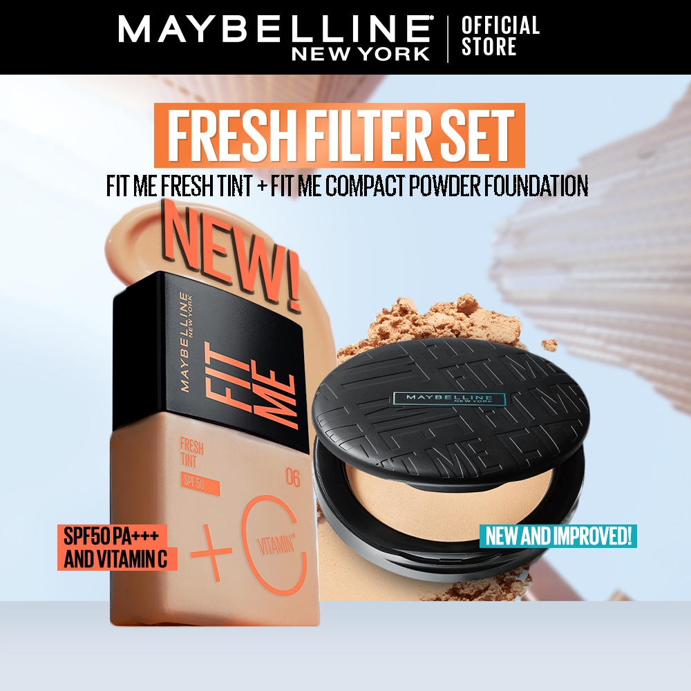 Maybelline Fresh Filter Set Make up- Fit Me Fresh Tint with Vitamin C ...