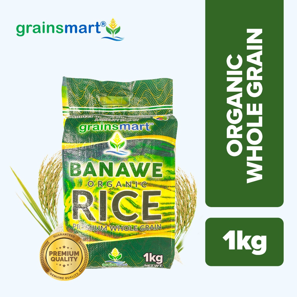 Grainsmart Rice Banawe Organic Whole Grain 1KG | Shopee Philippines