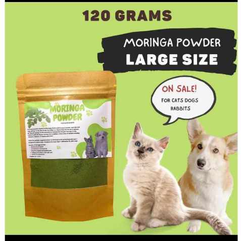 Moringa Powder 120grams for Dogs,Cats,Rabbits Pregnant,Lactating ...