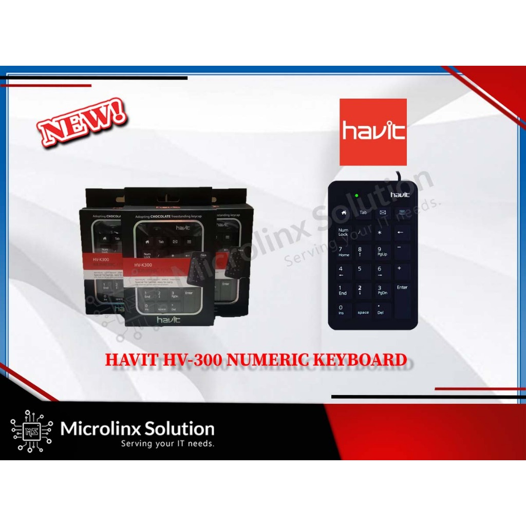 HAVIT HV-300 NUMERIC KEYBOARD | Shopee Philippines