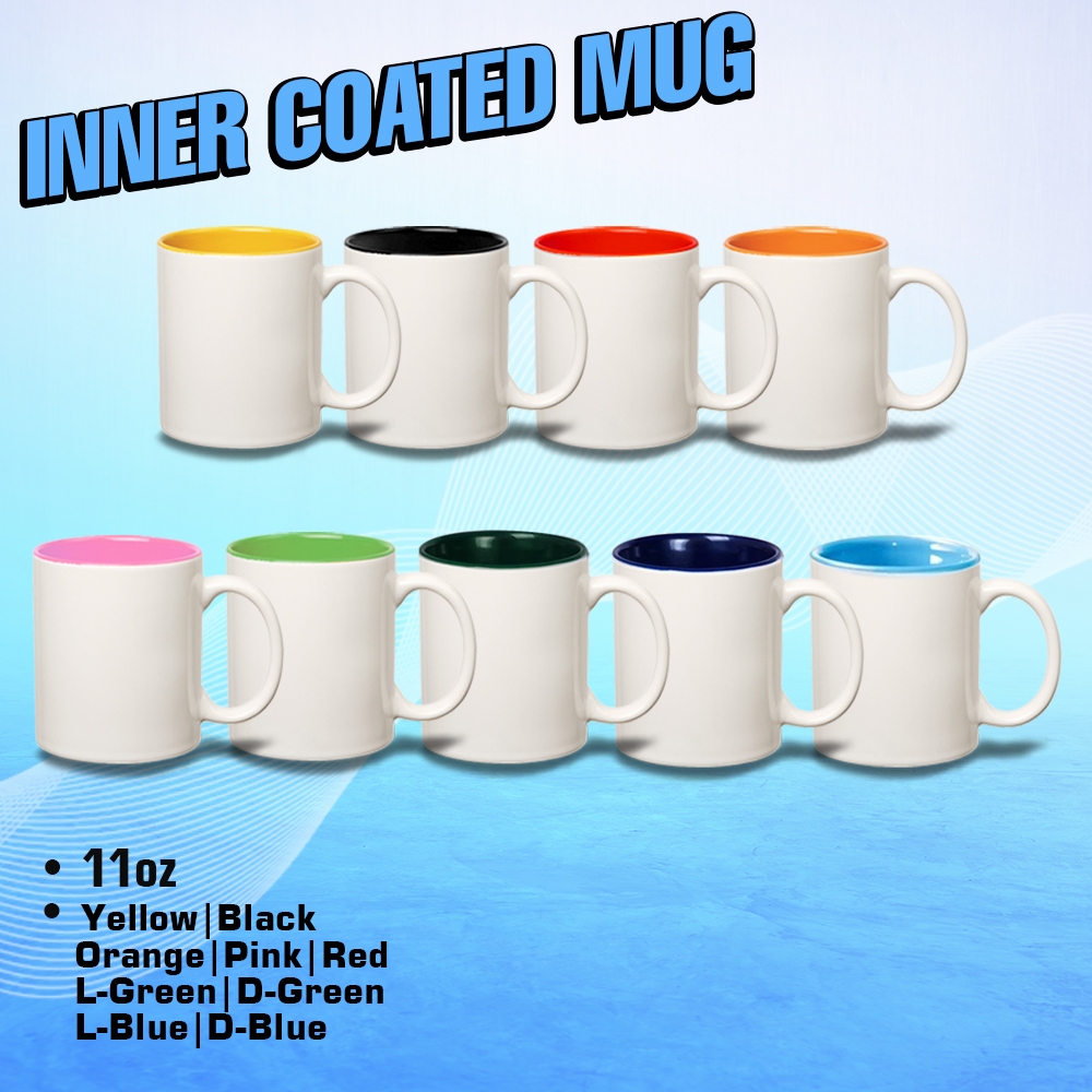 QUAFF Sublimation Coated Inner Color Mug 11OZ Sublimation Coated ...