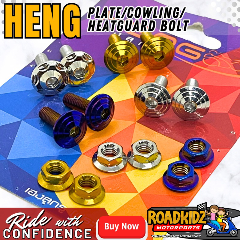 Heng Plate Boltcowlingheat Guard Bolts Shopee Philippines