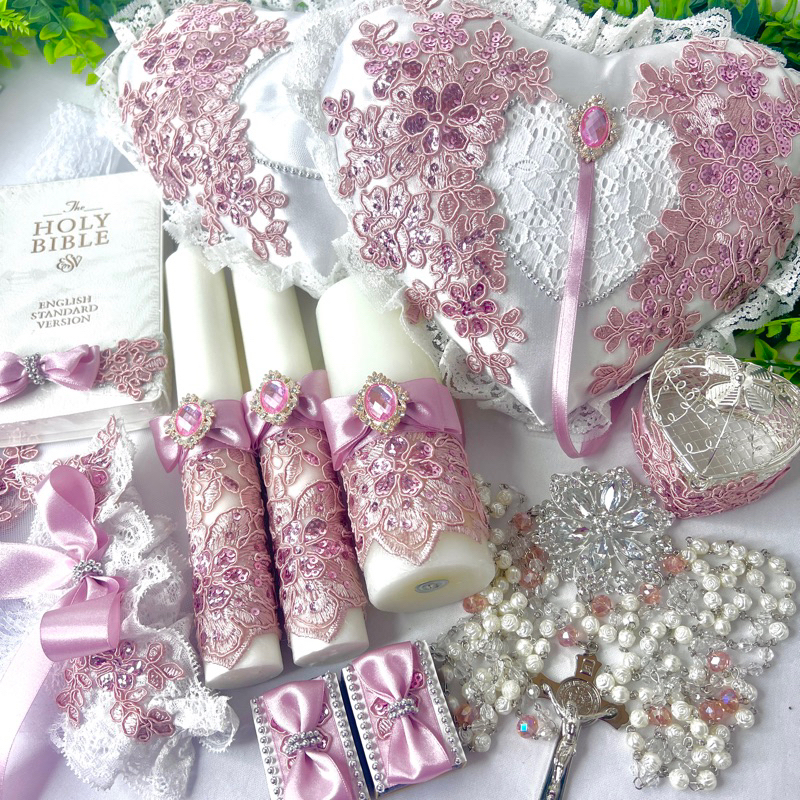 Namari Personalized Wedding Essentials Complete Set (Dusty Pink/Dusty ...