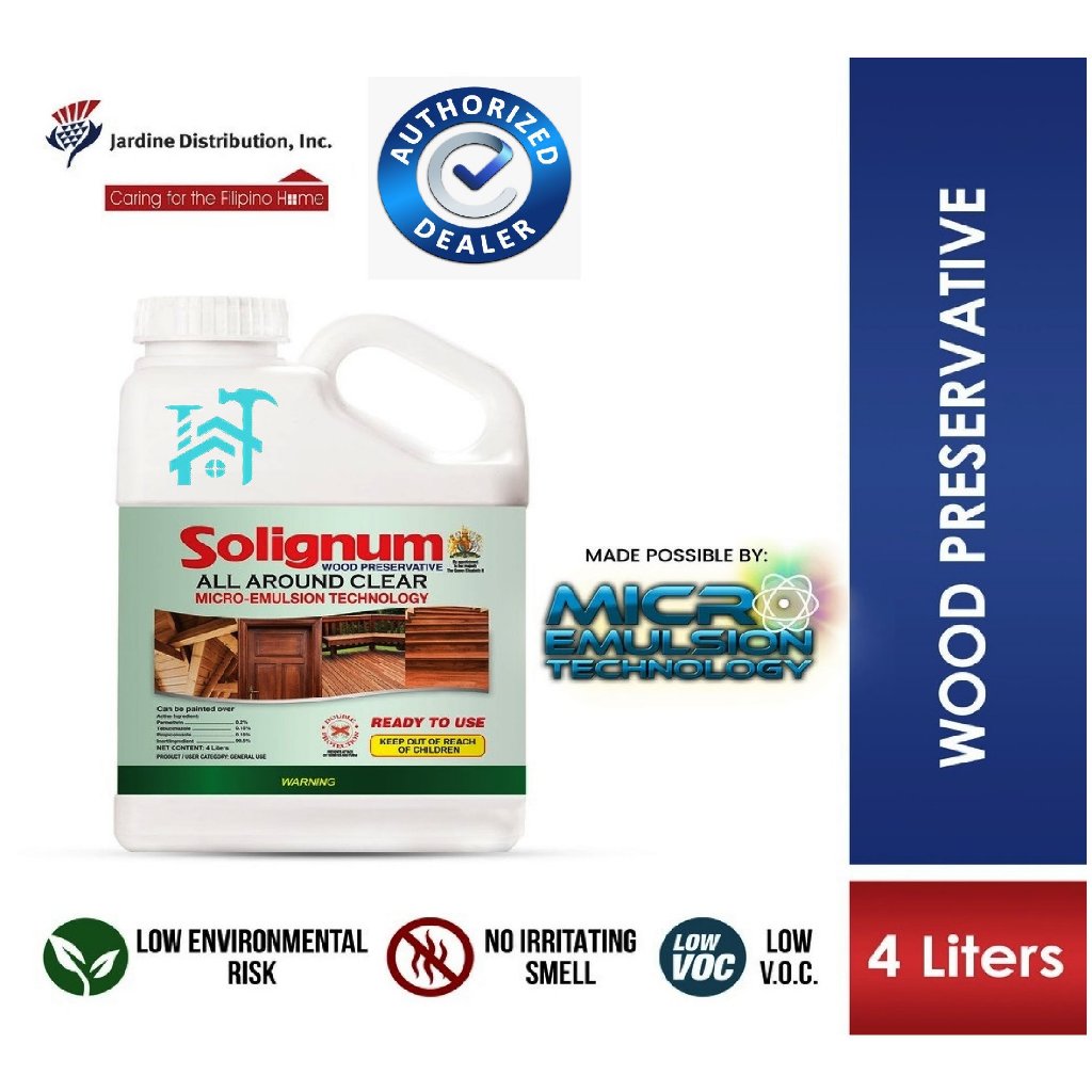 ORIGINAL SOLIGNUM ALL AROUND CLEAR GALLON SIZE | Shopee Philippines