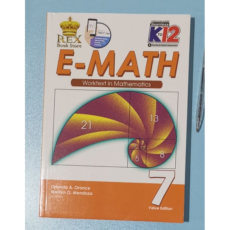 E - MATH 7:WORKTEXT in MATHEMATICS(Value Edition) | Shopee Philippines