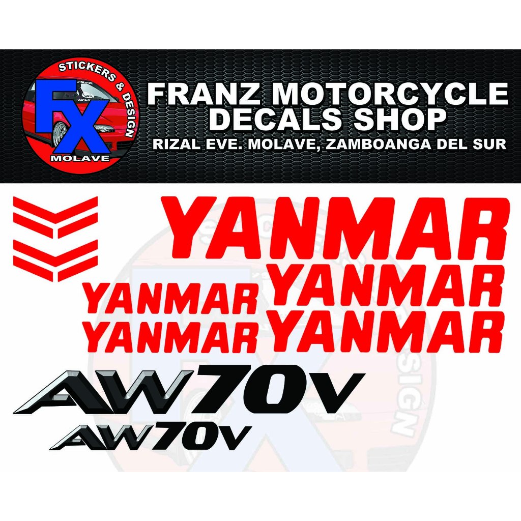 YANMAR AW70V FULL SET STICKER | Shopee Philippines