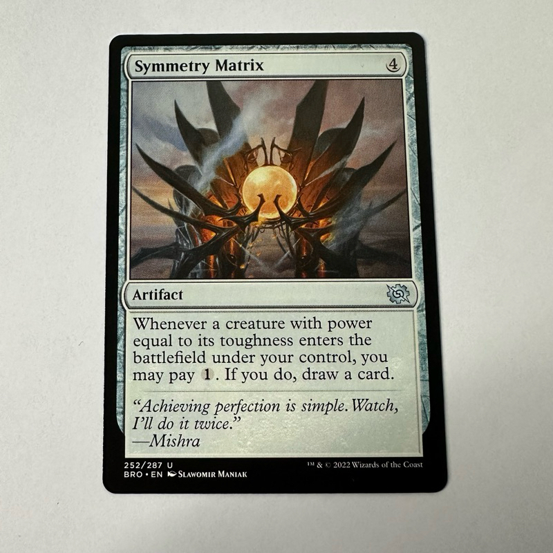 SYMMETRY MATRIX | BRO THE BROTHERS’ WAR | COLORLESS | MTG MAGIC THE ...