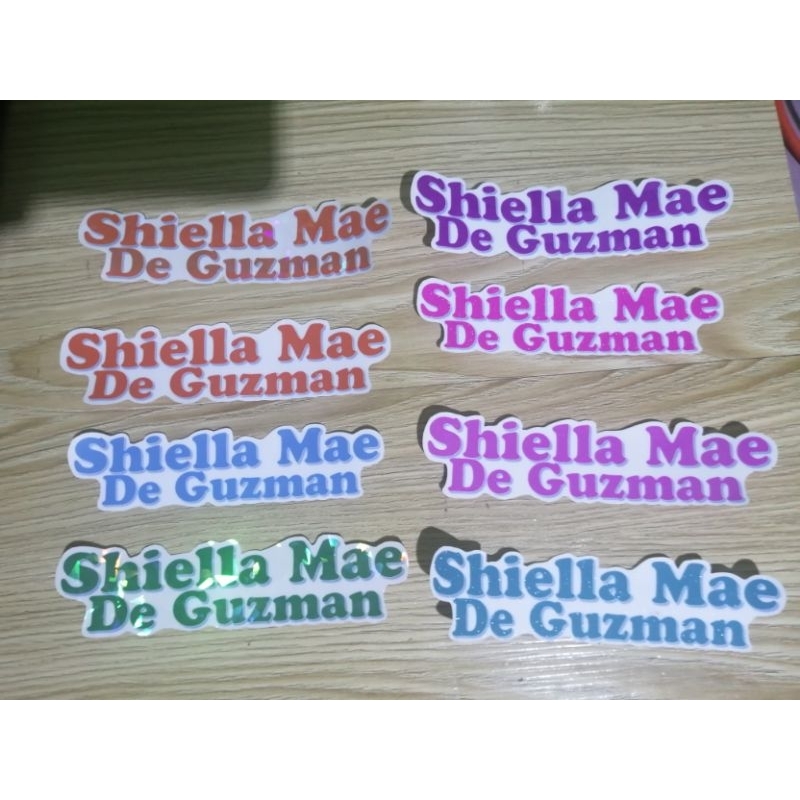 PERSONALIZED NAME STICKER(WATERPROOF) | Shopee Philippines