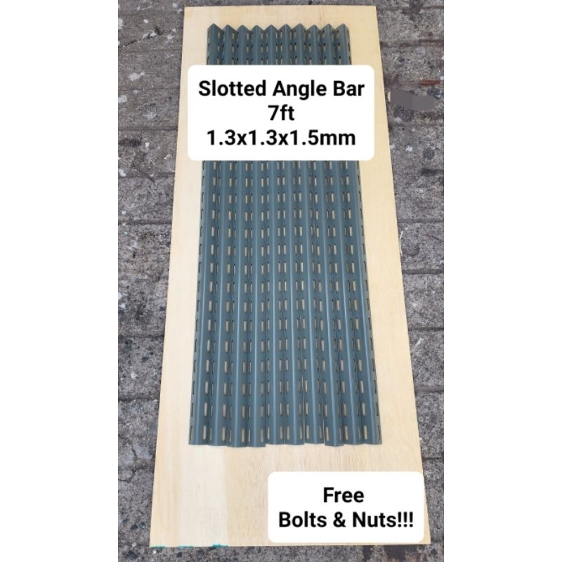 Slotted Angle Bar 6ft or 7ft - (1.3"x1.3"x1.5mm) | Shopee Philippines