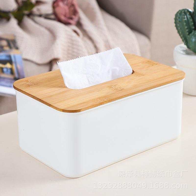 Desktop plastic tissue box living room coffee table remote control ...